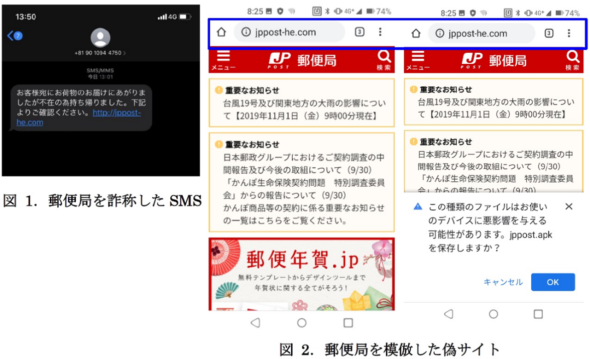 スマートフォンを狙ったフィッシング詐欺にご注意 | JSSEC